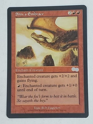 MTG Shiv's Embrace (Urza's Saga/Red/U) - BGM | eBay