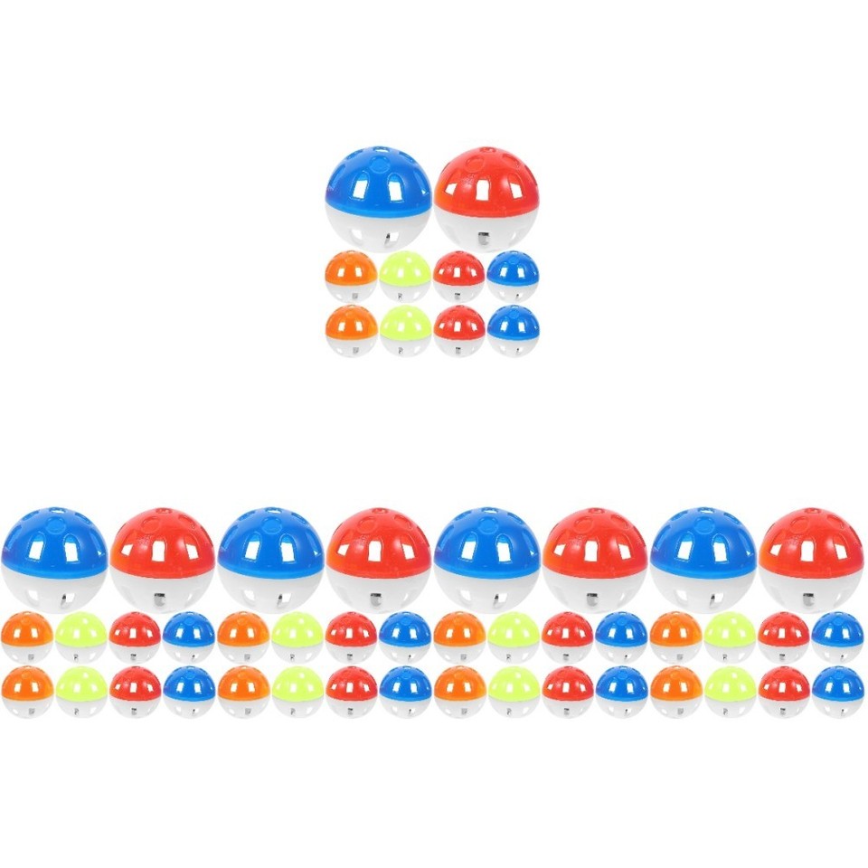 100 Pcs Parrot Bell Balls Parrot Bird Chew Toys Hollow-out Bell Balls ...