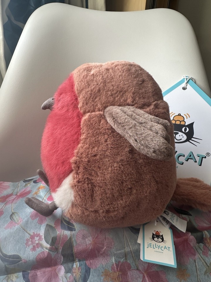 Jellycat Plum Robin Soft Toy Plush New with Tags Christmas Gift BNWT ...