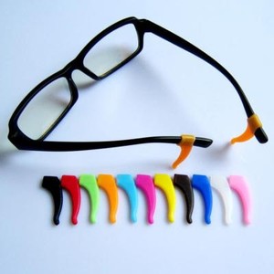 2 x Silicone Temple Tips For Glasses Spectacles Ear Hooks Grip Holding ...