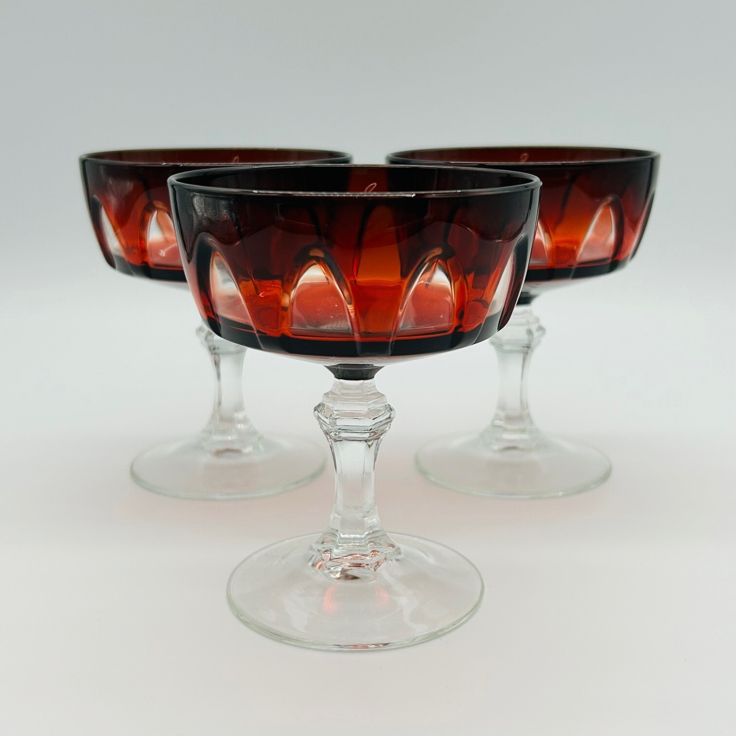 Cristal D’ Arques Durand Gothic Champagne Sherbet Glasses (Set Of 3 ...