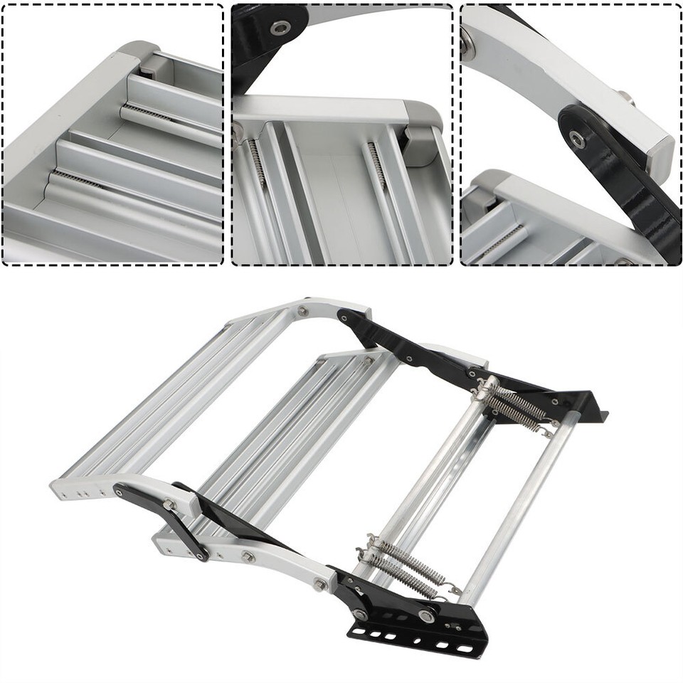 Aluminium Manual Pull Out Retractable Two Step RV Camper Platform Steps ...