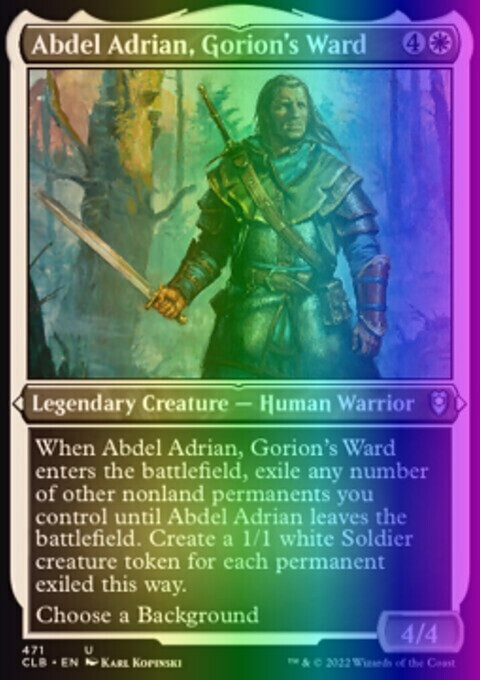Abdel Adrian, Gorion's Ward (471/1080) CLB NM FOIL | eBay