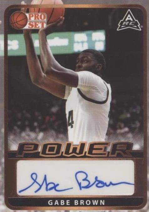 2021-22 Leaf Pro Set Power - Base Autographs Gabe Brown #BA-GB1 (AU, RC ...