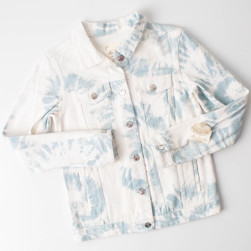 NEW altar'd state Women's Small Blue Ivory Jean Star Jacket | eBay