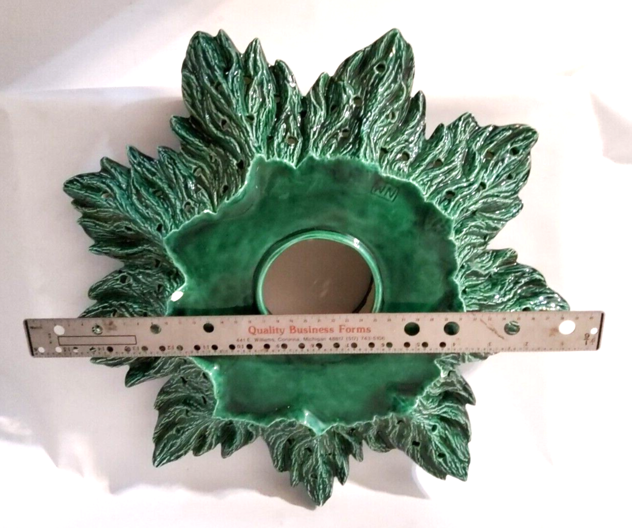 Ceramic Christmas Tree Replacement Base Only with Some Chips About 15 ...