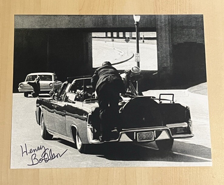 HENRY BODDEN HAND SIGNED 8x10 PHOTO JFK ASSASSINATION AUTOGRAPHED RARE ...