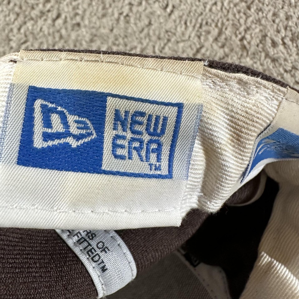 ES Skateboarding Hat Cap Fitted Mens 7 1/4 Brown Wool Logo New Era ...