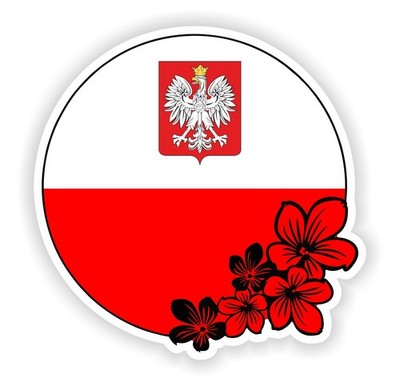 Poland Round Flower Flag Sticker / High Resolution Vinyl Waterproof | eBay