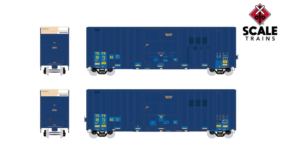 EXACTRAIL HO Gunderson 6269 50' High-Cube Boxcar TOFX ex CSX Patch ...