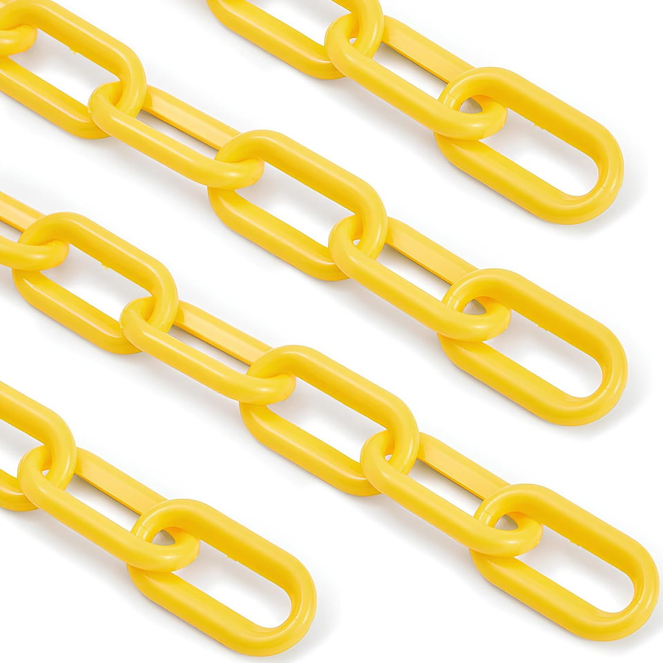 ELK Weatherproof Yellow Plastic Safety Barrier Chain Link (100 Ft) | eBay