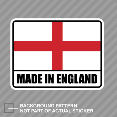 Made in England Sticker Decal Vinyl English GBR GB | eBay