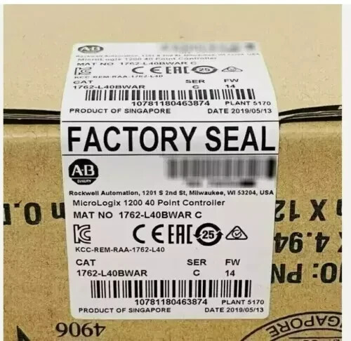 New Factory Sealed AB 1762-L40BWAR/C MicroLogix 1200 40 Point ...