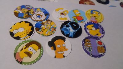 Pre Cut One Inch Bottle Cap Images The Simpsons Mix Free Shipping | eBay