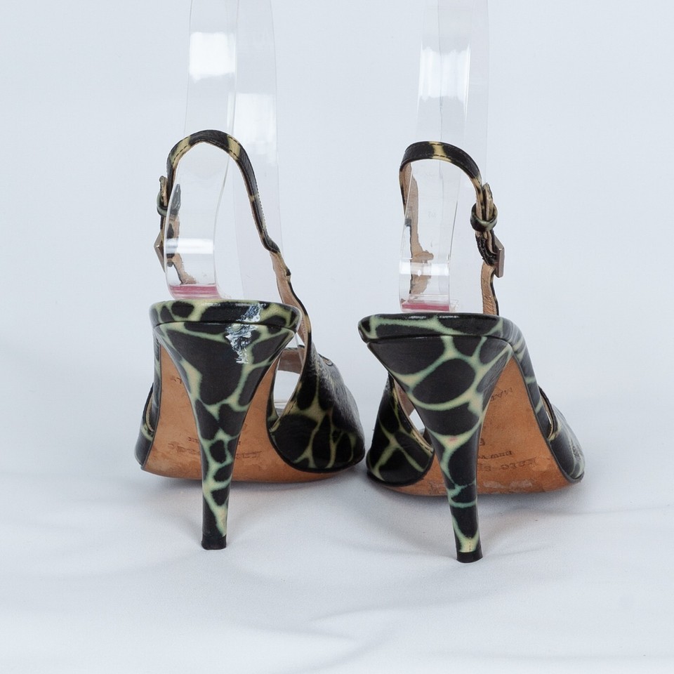 Kate Spade Womens Giraffe Print Slingback Shoes Size 6 Peep Toe ...