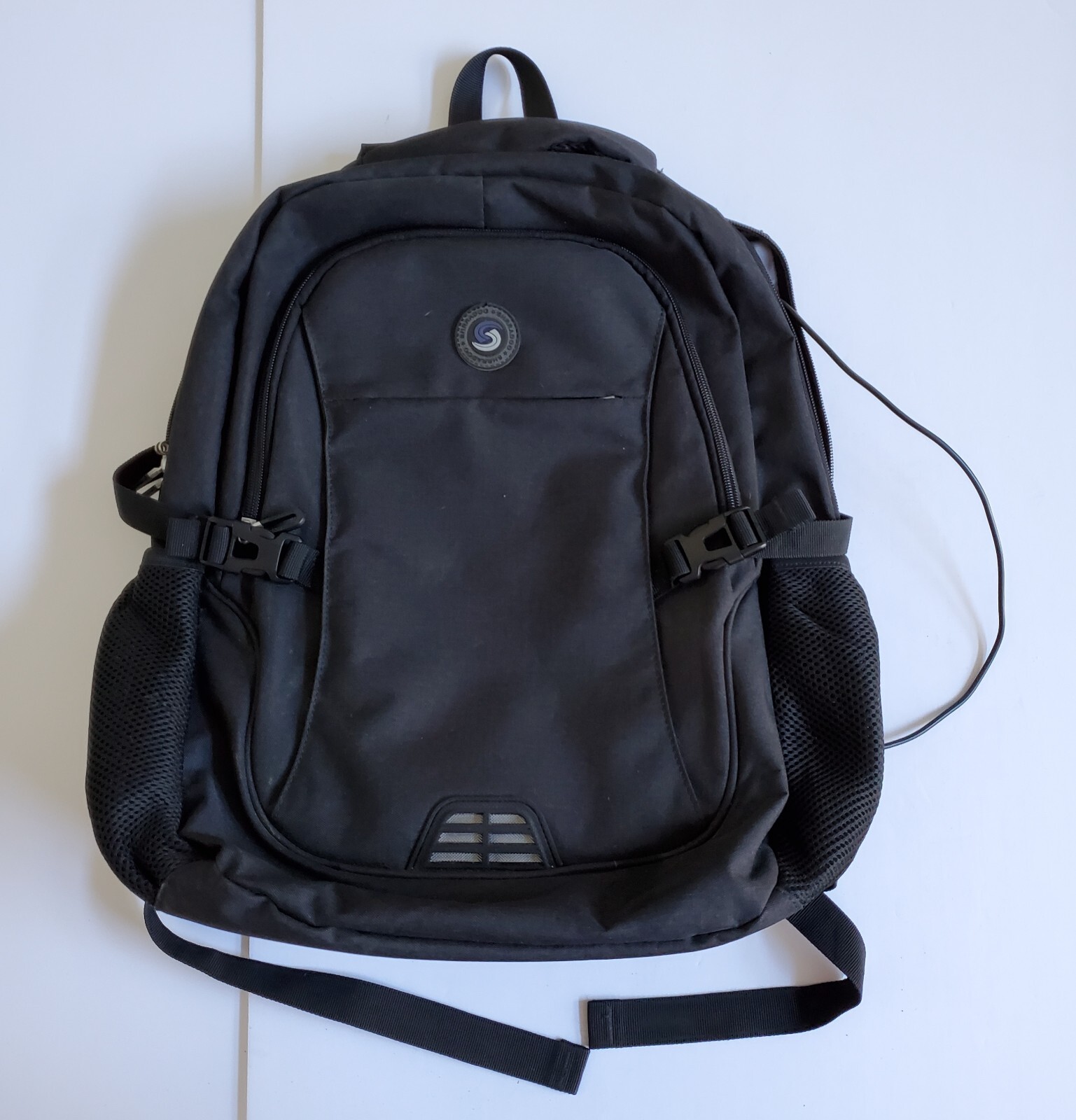 SHRRADOO Laptop 17" Backpack Travel Bookbag Built-In USB Charging Cable ...