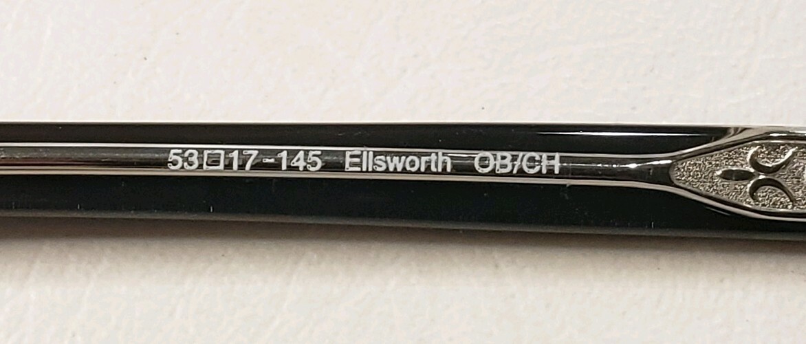 Oliver Peoples Ellsworth RX Eyeglasses Black Metal 53-17-145 Made in ...