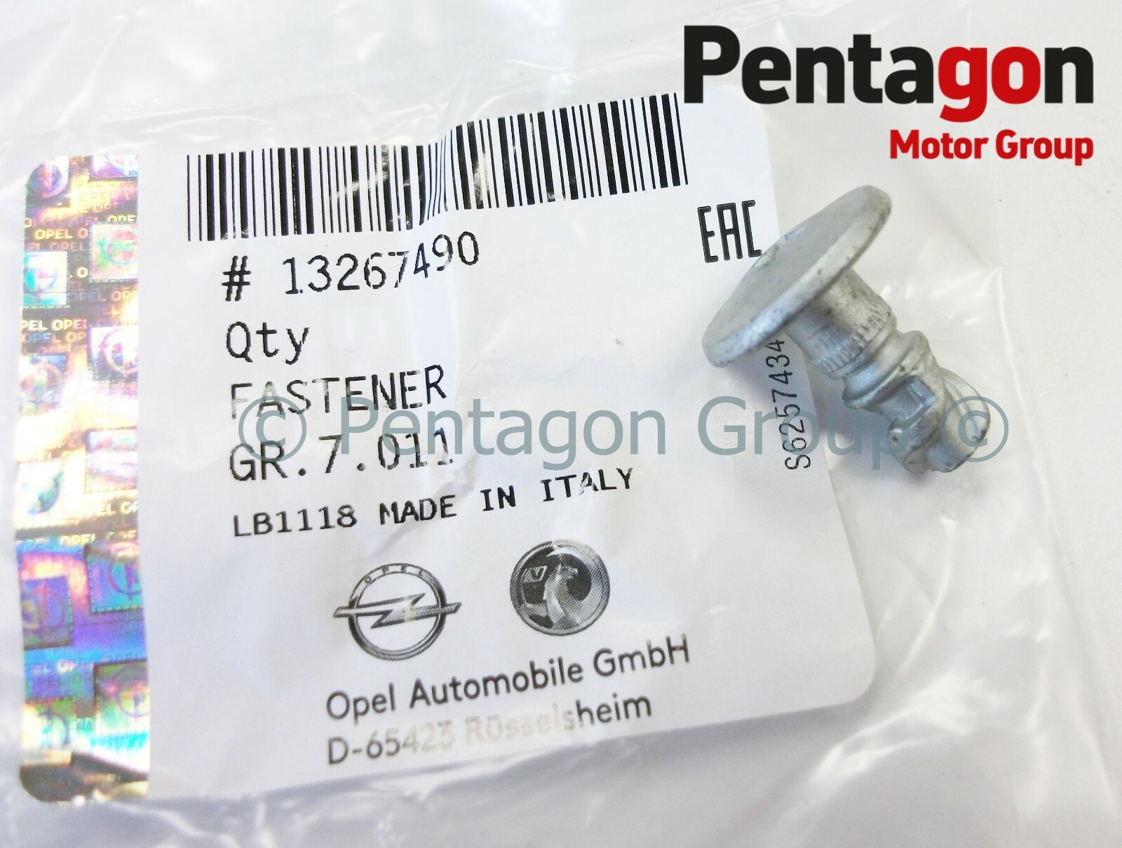 New Genuine Vauxhall Astra J/K Insignia A Undertray Retainer Screw ...