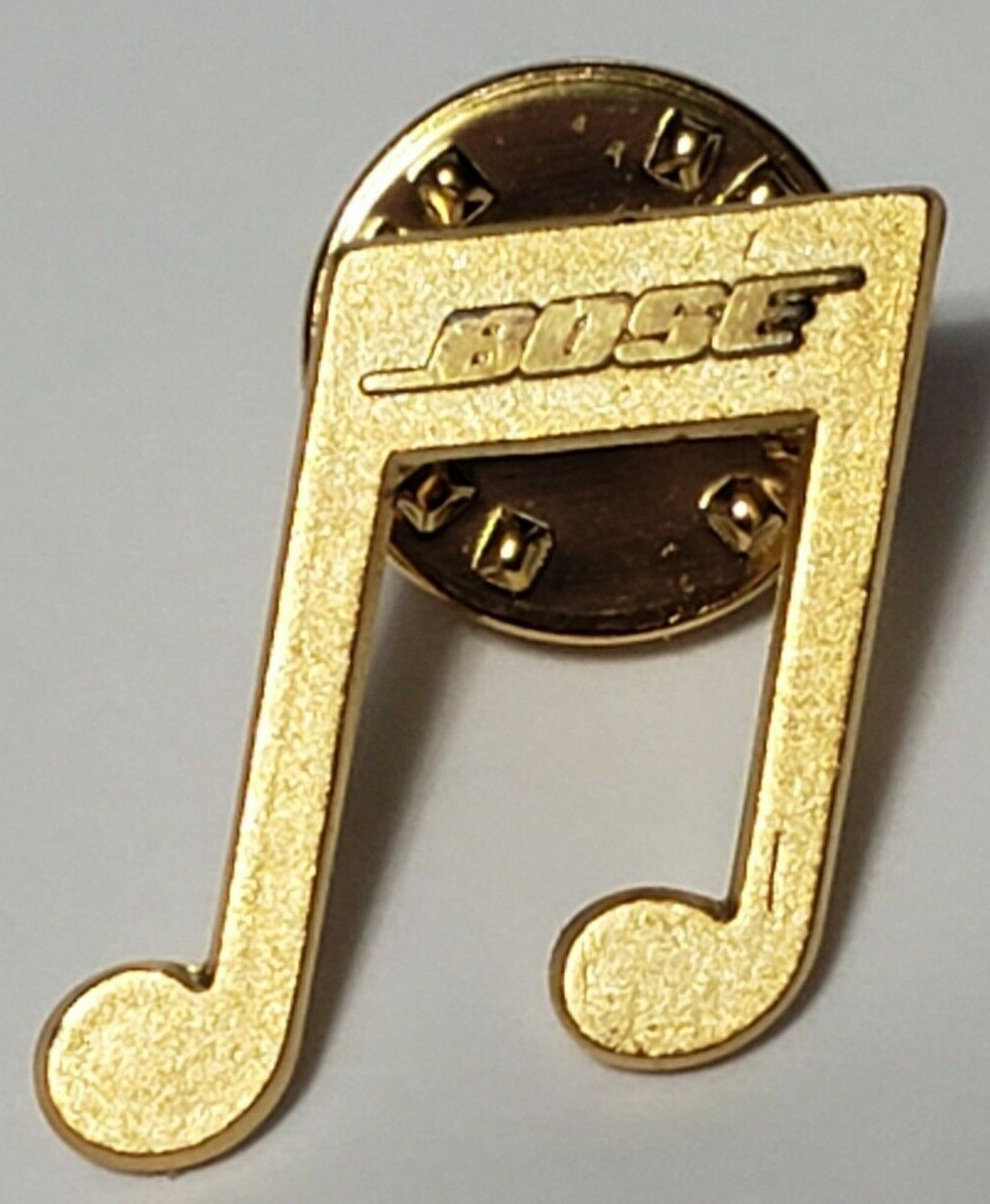 Bose Music Note Tie Tac Musical Theme Golden Metal 1"… - Gem