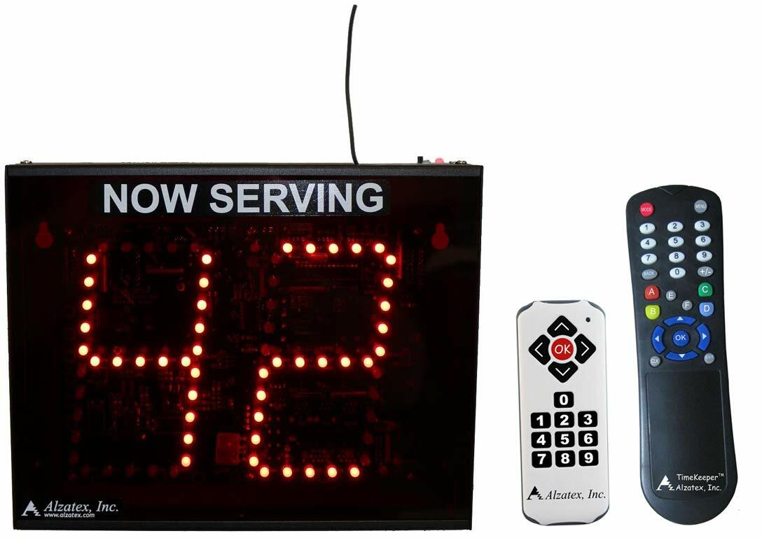 Alzatex Wireless Take-a-Number System with RF Remote and IR Remote | eBay