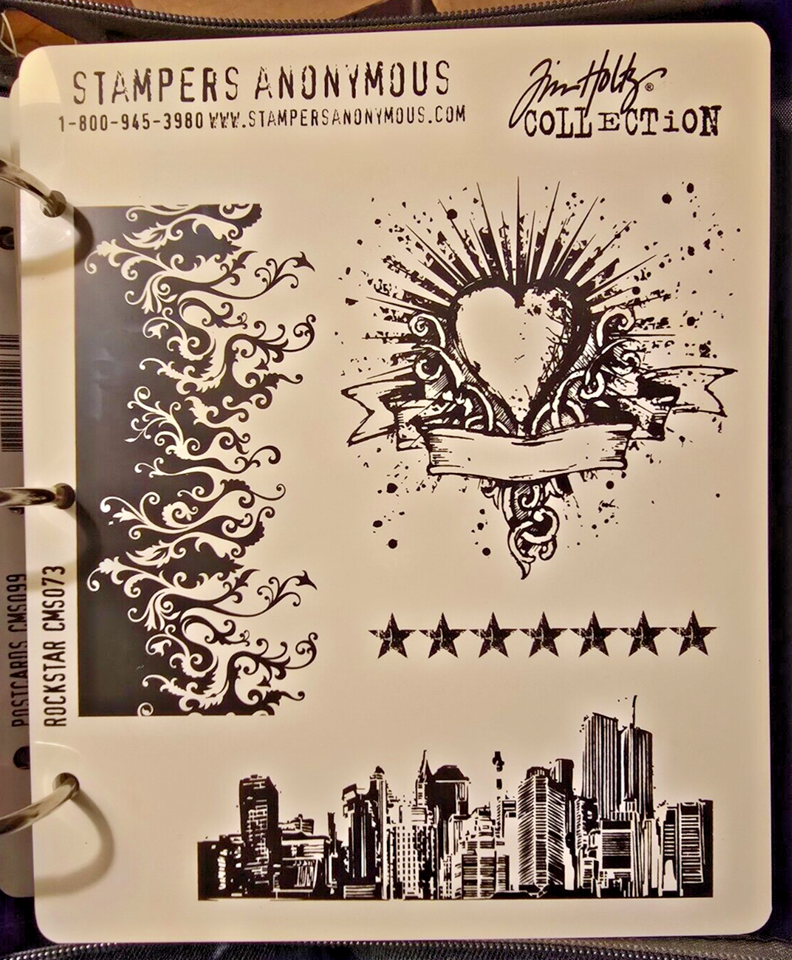 Choose from 25 full Tim Holtz / Stampers Anonymous CMS Series Cling ...