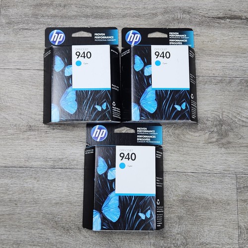 Set of 3 New Genuine Factory Sealed OEM HP 940 Inkjet Cartridges 2016 ...