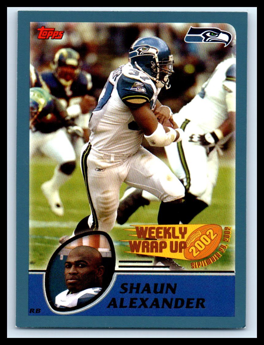 2003 Topps #294 Shaun Alexander Excellent Football Card | eBay
