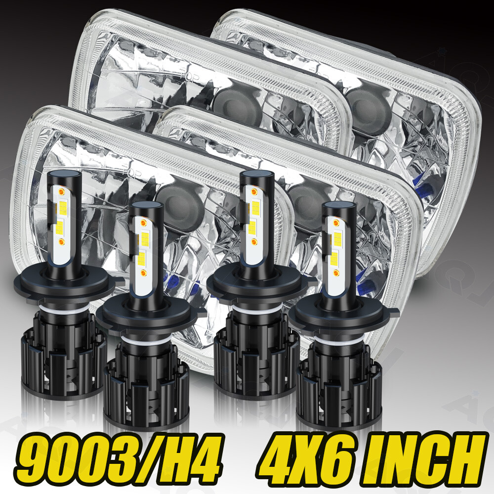 Fit Chevy C10 C20 C30 1981-1986 4pcs 4x6" LED Headlights Hi/Lo Beam | eBay