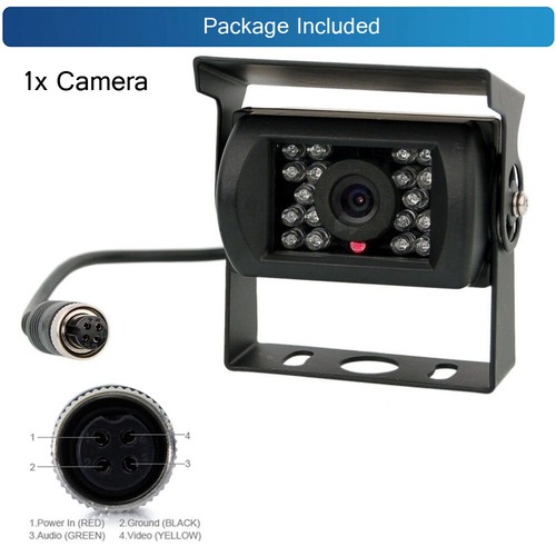 4pin rear view backup camera CCD infrared night vision waterproof bus ...