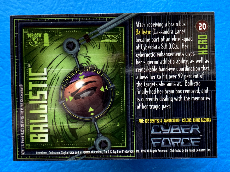 1995 Topps All-Chromium Cyber Force Ballistic #20 | eBay
