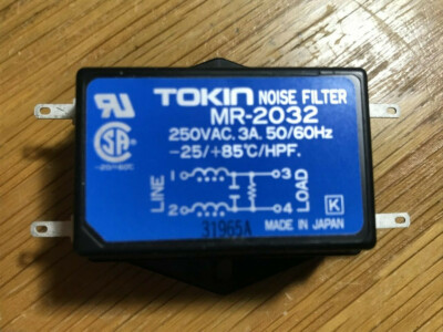 TOKIN Noise Filter MR-2032, 250vac, 3A, 50/60 HZ | eBay