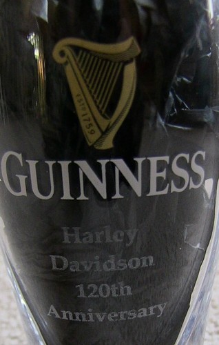 Guinness Lazer Engraved Glass 20 Oz Gravity "120th Anniversary" NEW ...