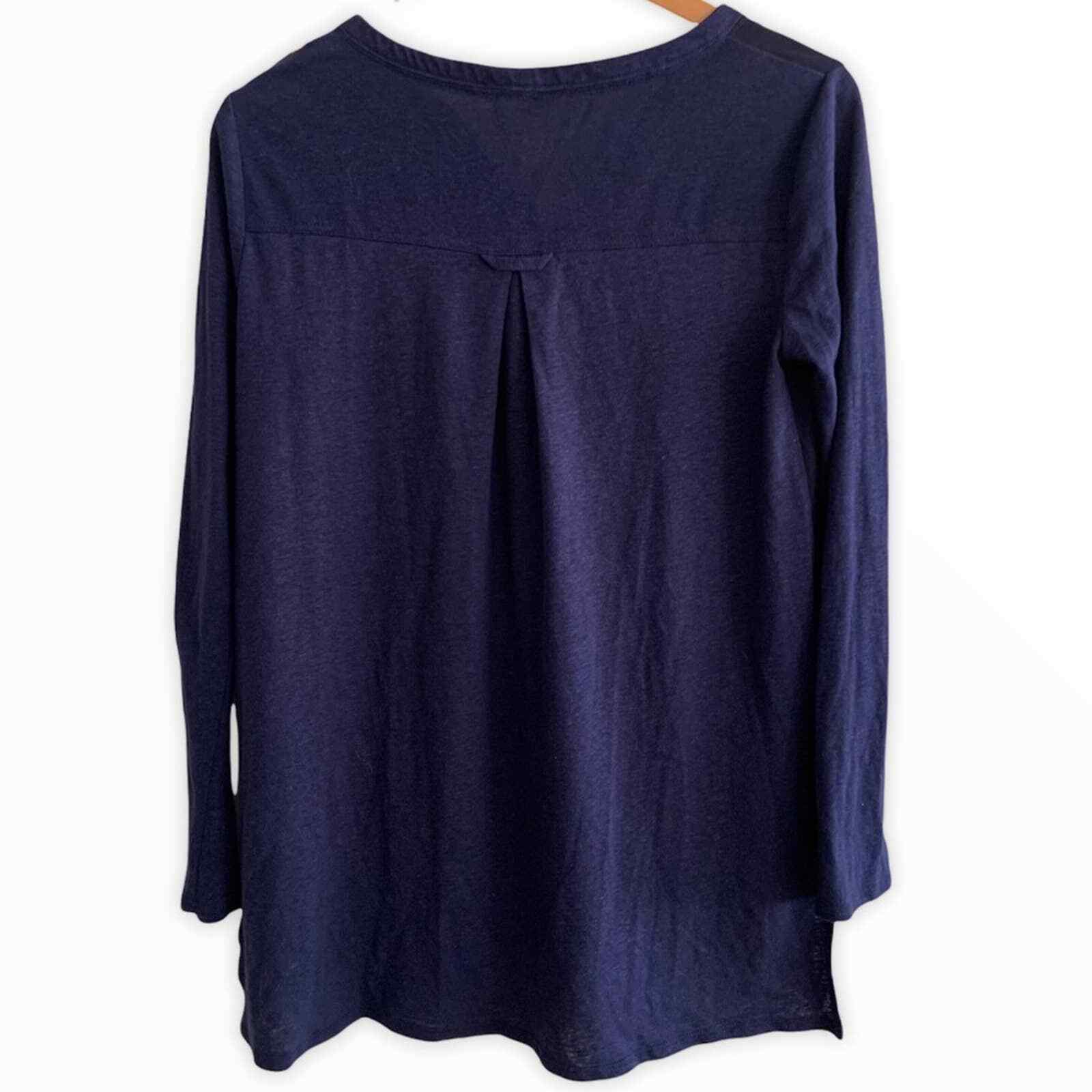 Anthropologie Akemi & Kin Navy Butterfly Top Small - Gem