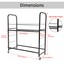Rolling Tire Rack Heavy-Duty Steel with Wheel For Home Workshop ...
