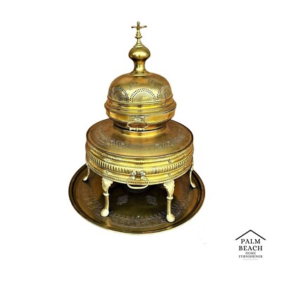 Large 30" Antique c 1900 Arabic Fire Pit Ceremonial Brazier with ...