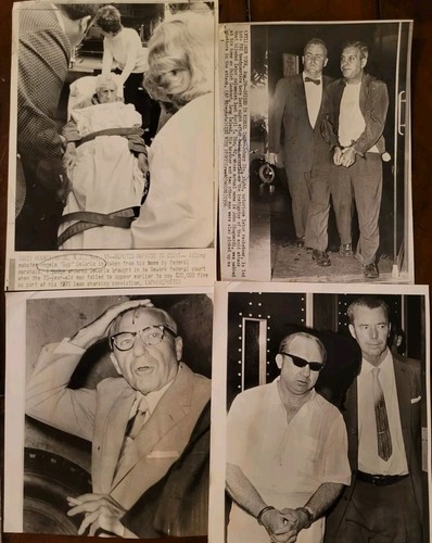 4x Original Mafia Press Photos, Cohen, Costello, Johnny Dio, Angelo Gyp ...