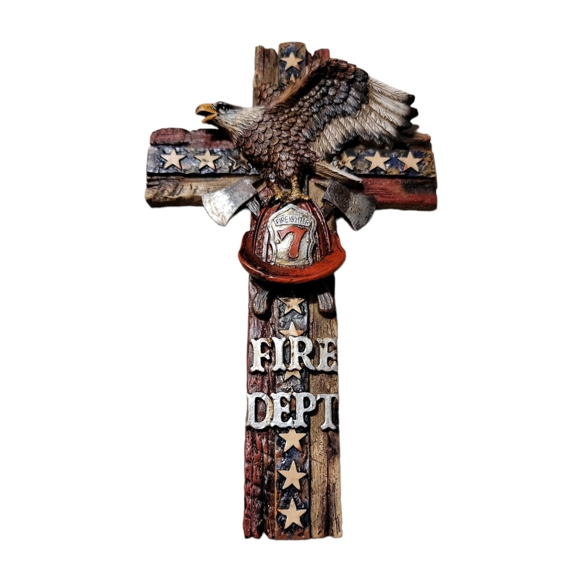 Fireman Decorative Wall Cross | Shelly Lighting