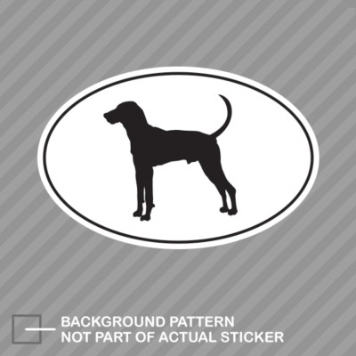 Treeing Walker Coonhound Euro Oval Sticker Decal Vinyl dog | eBay