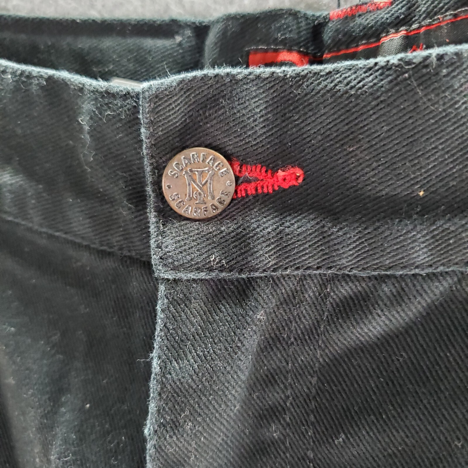 Scarface Men Shorts 38 Black Denim Graphic Al Pacino … - Gem