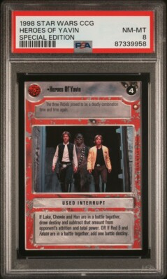 Heroes Of Yavin PSA 8 1998 Star Wars CCG Decipher Special Edition ...