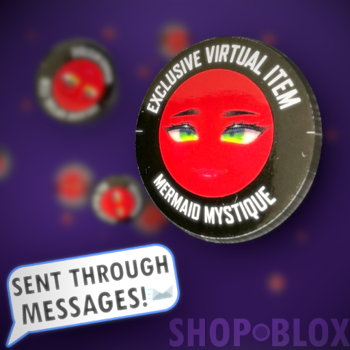 ROBL0X Series 12 MERMAID MYSTIQUE Face Toy Code ONLY! *Sent In Messages ...