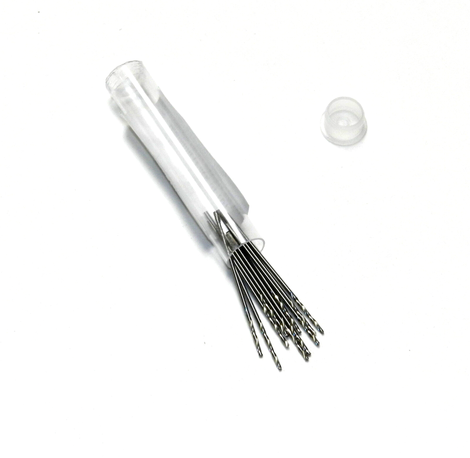 1mm Twist Drill Metric HSS Jobber Drills 1 pack of 10 pc Bright Micro ...