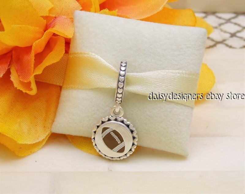 NEW Authentic Pandora TOUCHDOWN Football Charm 792018_15 RETIRED | eBay