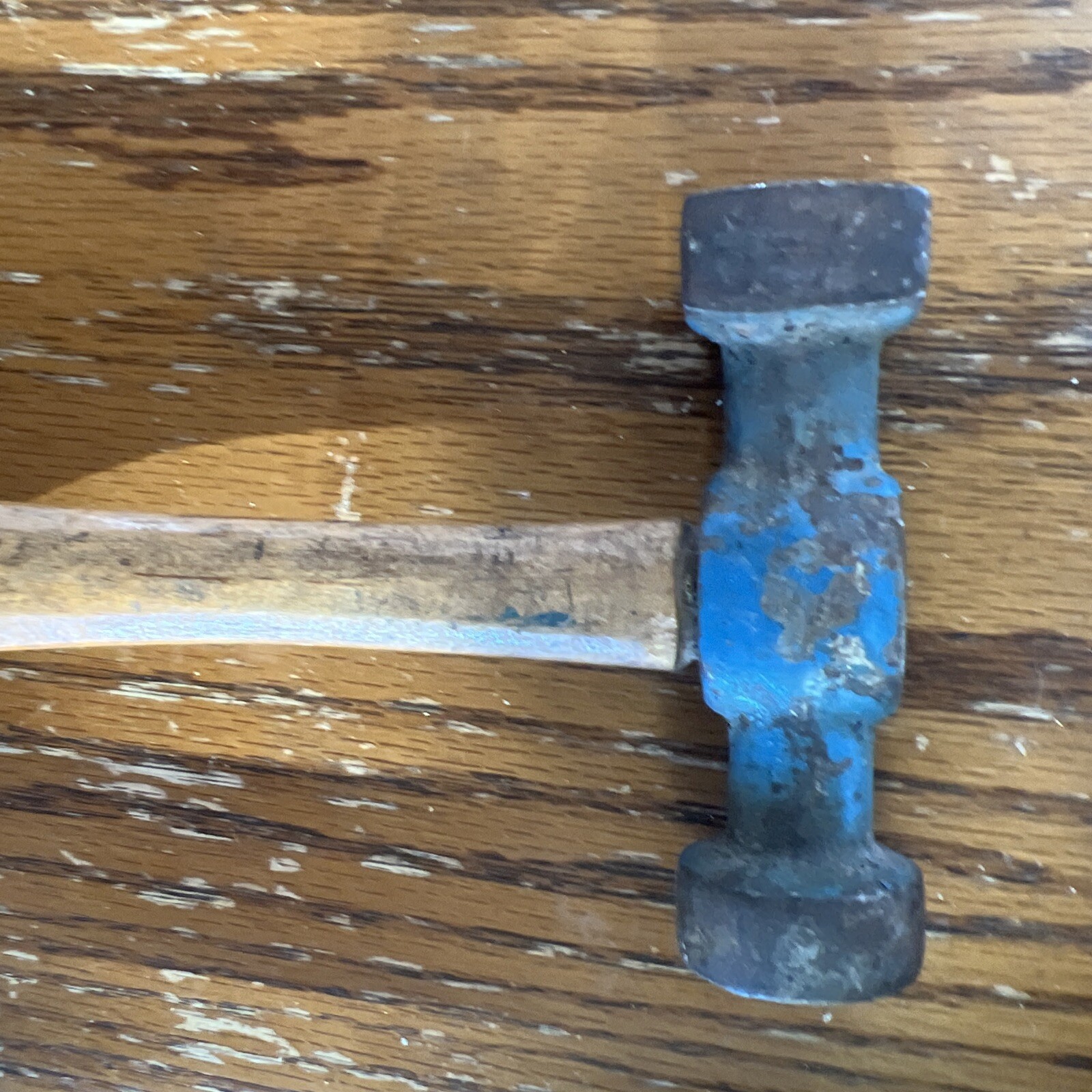 Vintage Auto Body Hammer Round + Square Head Wood Handle Blacksmith ...
