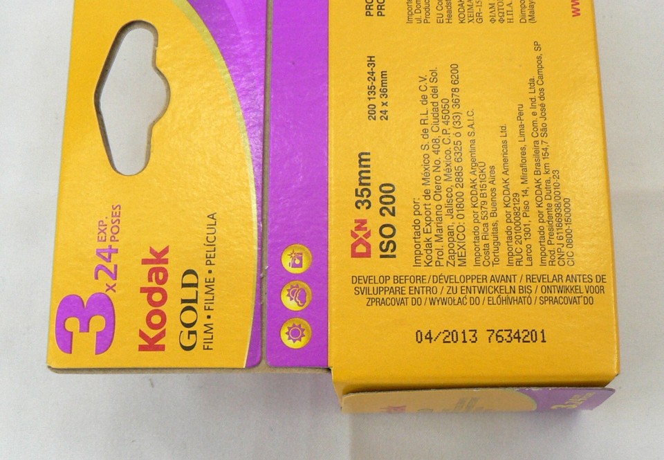 Kodak Gold 200 expired color 35mm film - 24 exposures - 3 pack | eBay