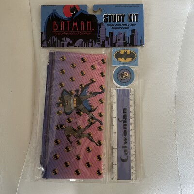 Batman Study Kit/Pencil Case Batman The Animated Series SEALED 1993 | eBay