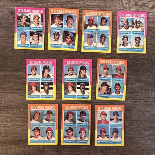 1975 Topps 10 Rookie Cards - Fred Lynn, Jim Rice, Keith Hernandez ...