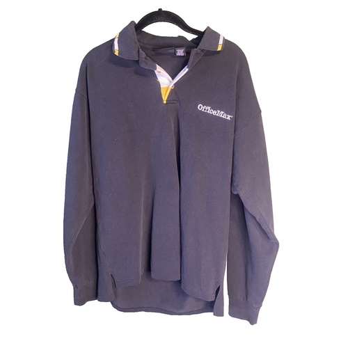 OfficeMax Shirt Mens Large Store Uniform 90s Novelty Long Sleeve ...