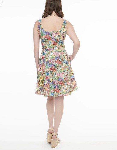 Retrolicious 1950’s Vintage Inspired Multicolor Floral Dress Plus Size ...