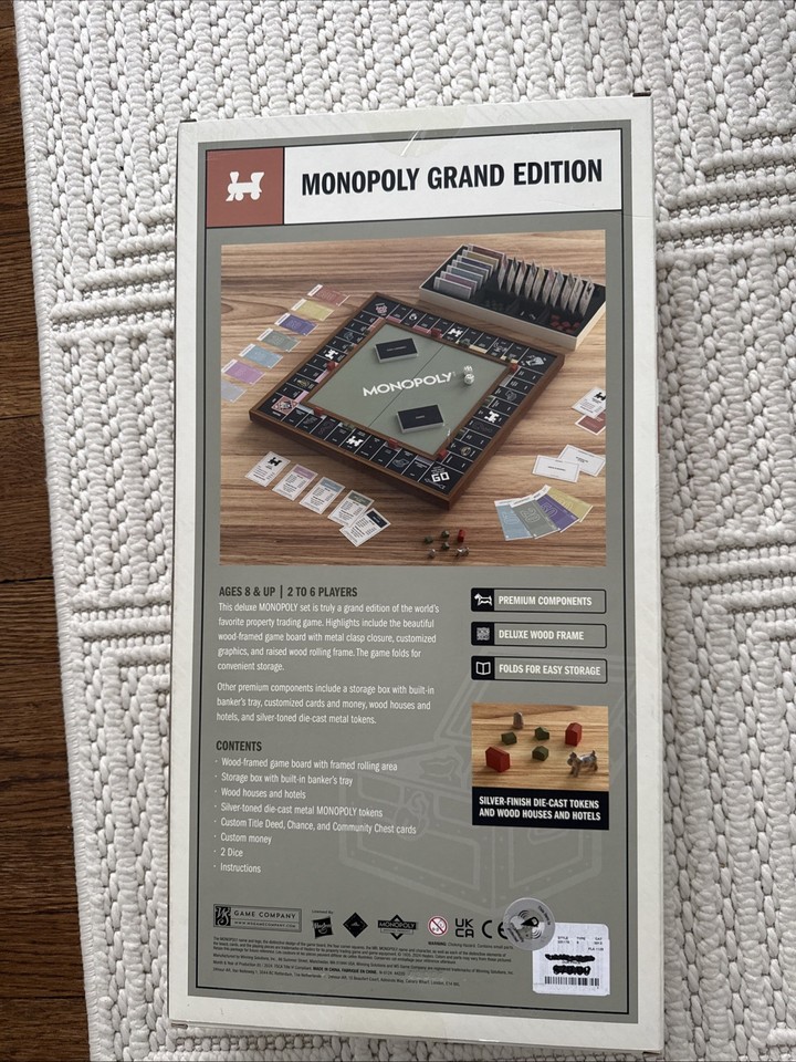 Monopoly Grand Edition – Brand New Sealed – Wood Frame | eBay